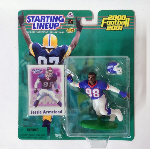Other | 200 Jessie Armstead New York Giants Hasbro Starting Lineup Nfl ...